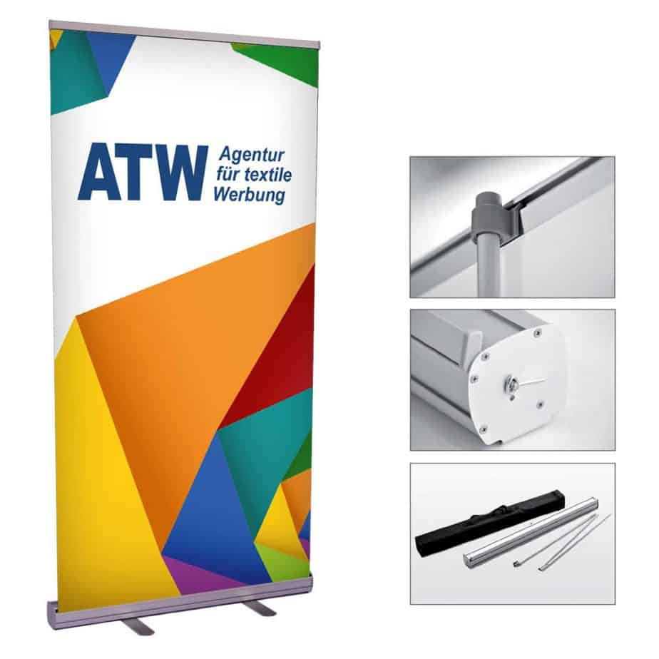 Textile Werbung | Roll-Up-Displays – Roll-Up-Banner –günstig bedrucken